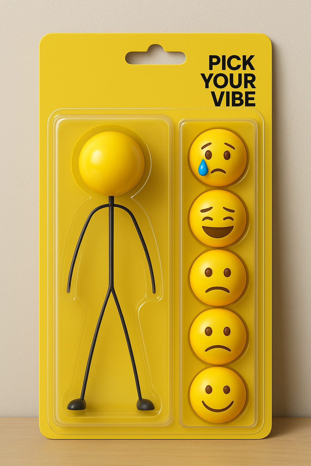 Stick Figure Picks Happy Emoji And Walks Towards Camera As Camera Moves ...